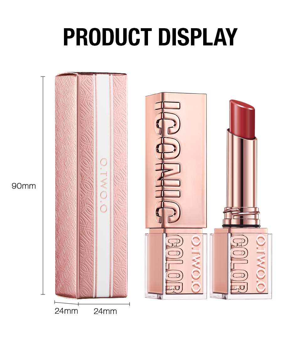 O.TWO.O Haute Hydrating Satin Lipstick Super Moisturizing Lip Balm 75% ...