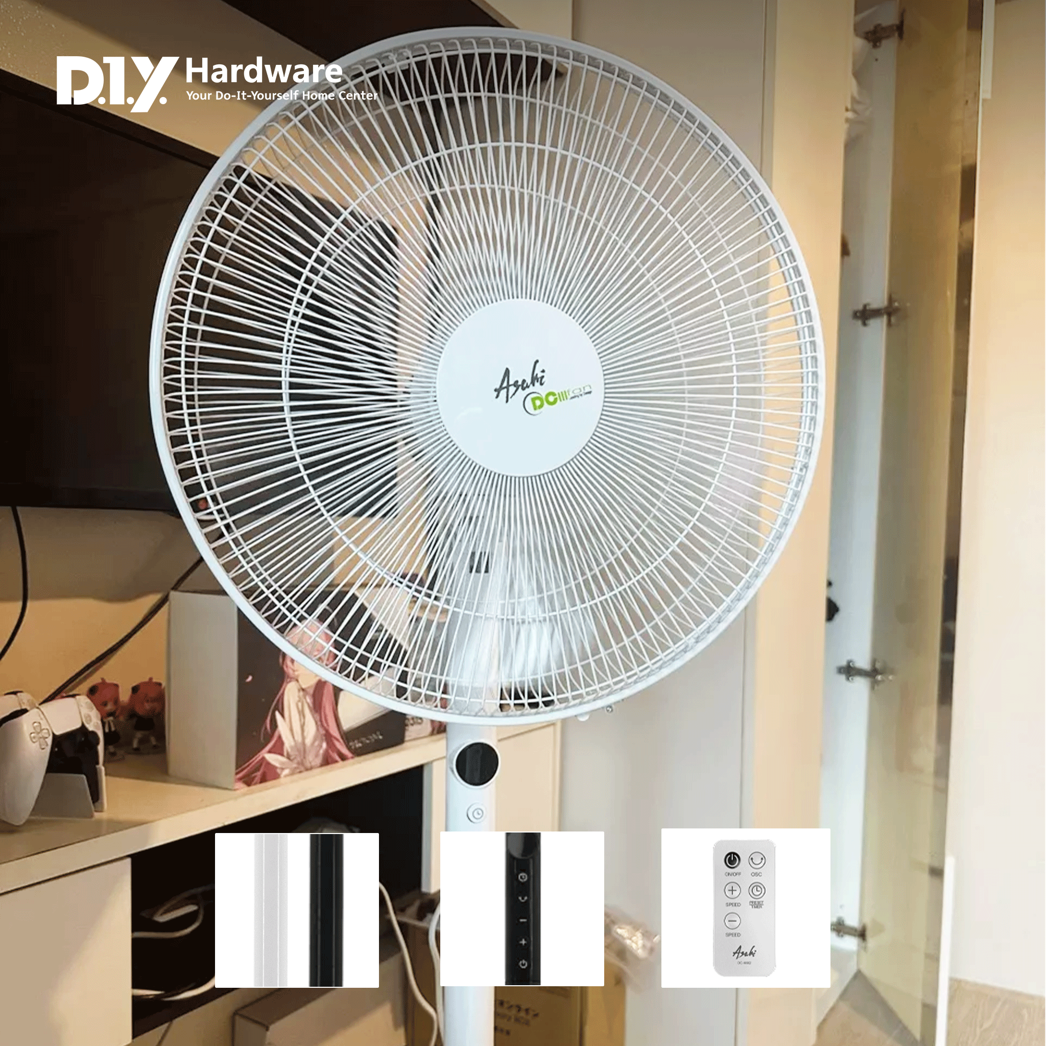 ASAHI by DIY Hardware Inverter DC Fan 16" DC6082 | Shopee Philippines
