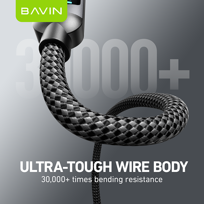 BAVIN CB377 30W / 60W PD Fast Charging Data Cable 1M w/ LED Display ...