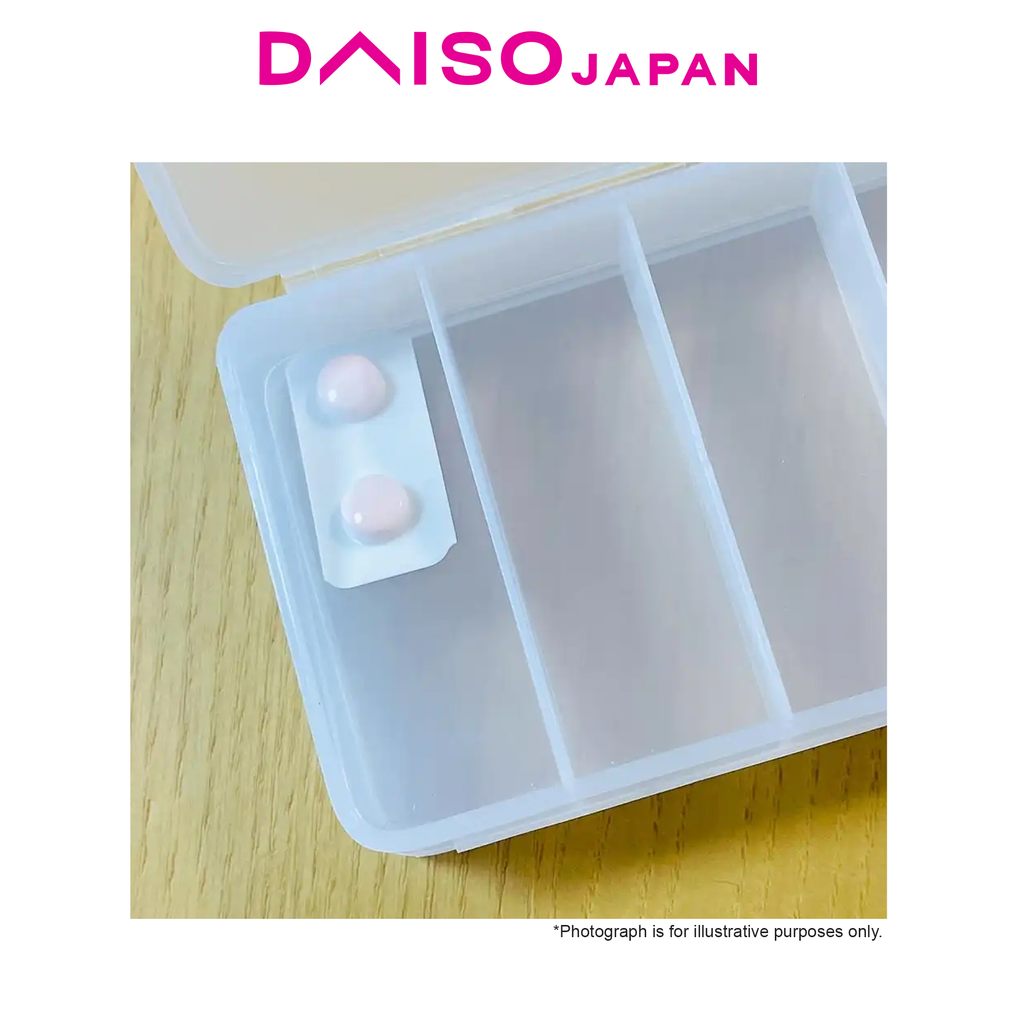 Daiso Medicine Case (14 compartments) | Shopee Philippines