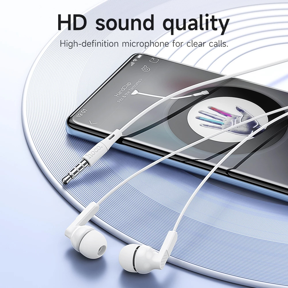 HOCO M121 3.5mm Wired Earphone | HD Sound Quality | 10mm High Quality ...