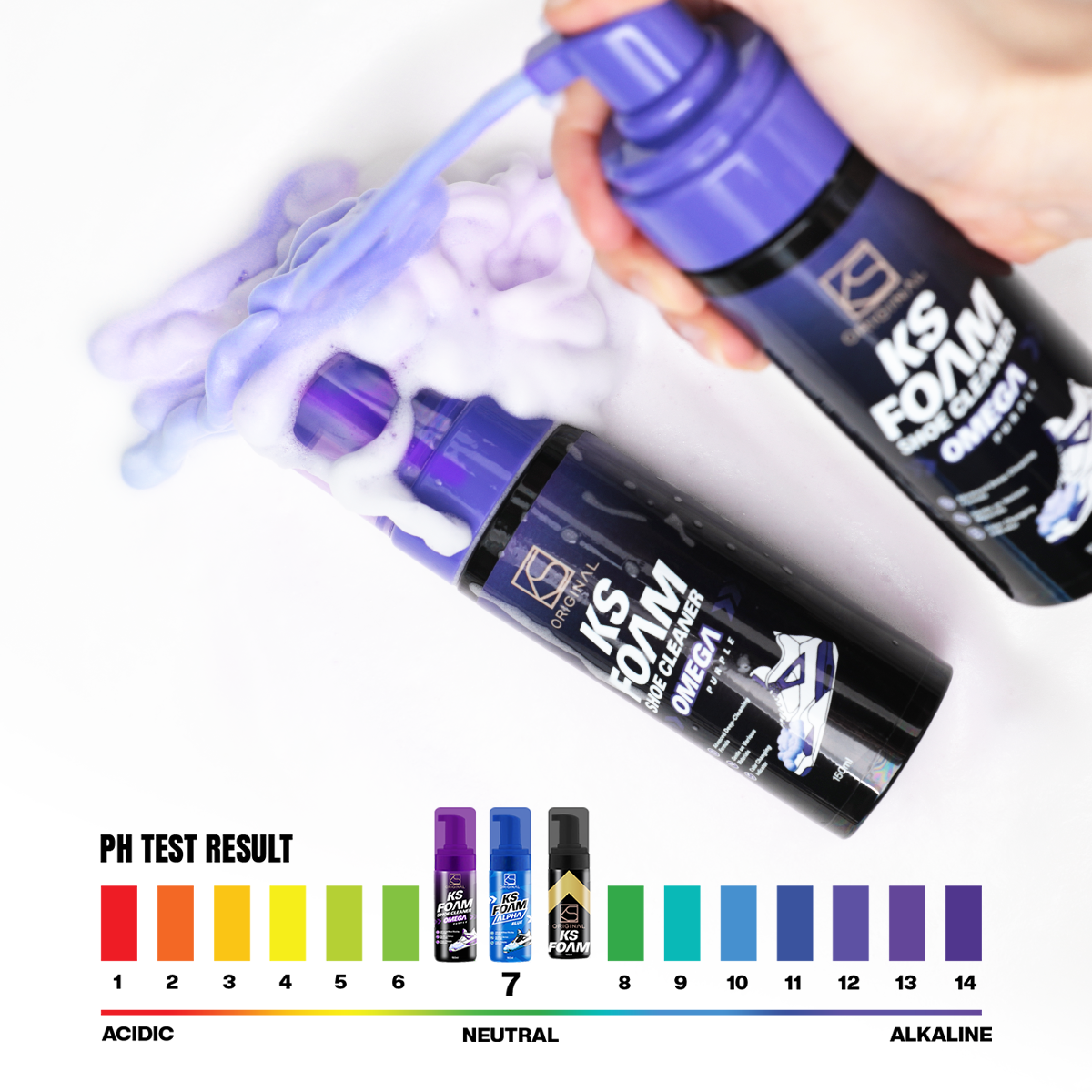 KS Foam – Premium Sneaker Cleaner Dry Clean Neutral Formula Shoe ...