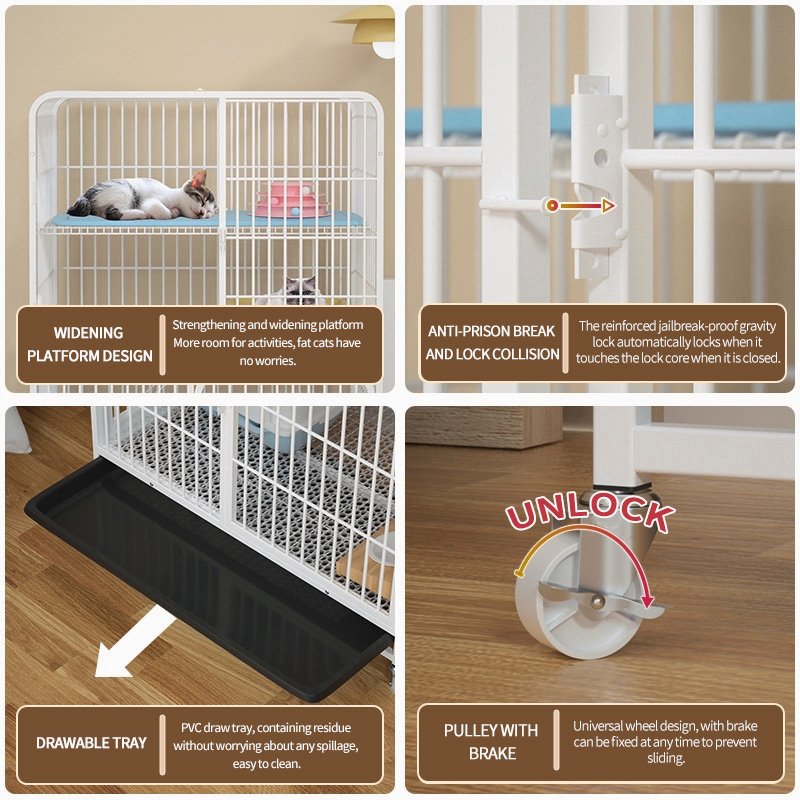 Cat Cage Heavy Duty Large Space Indoor Cat House Cage for Cat | Shopee ...