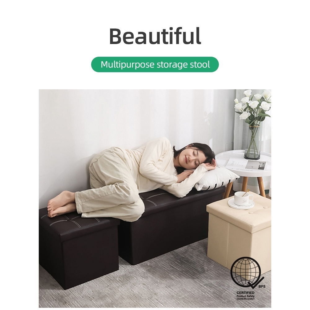 Sofa Storage Box Multfunctional Foldable Storage Stool Household ...