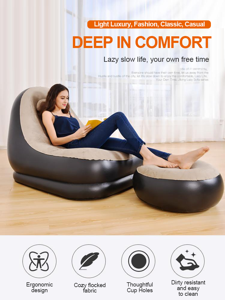 Comfortable sofa Stylish inflatable sofa, portable sofa ...