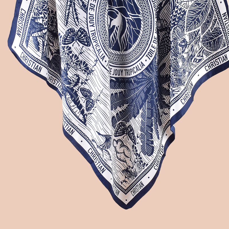 70*70cm Handkerchief Neck Scarf For Women Small Shawl Silk Satin Hair ...