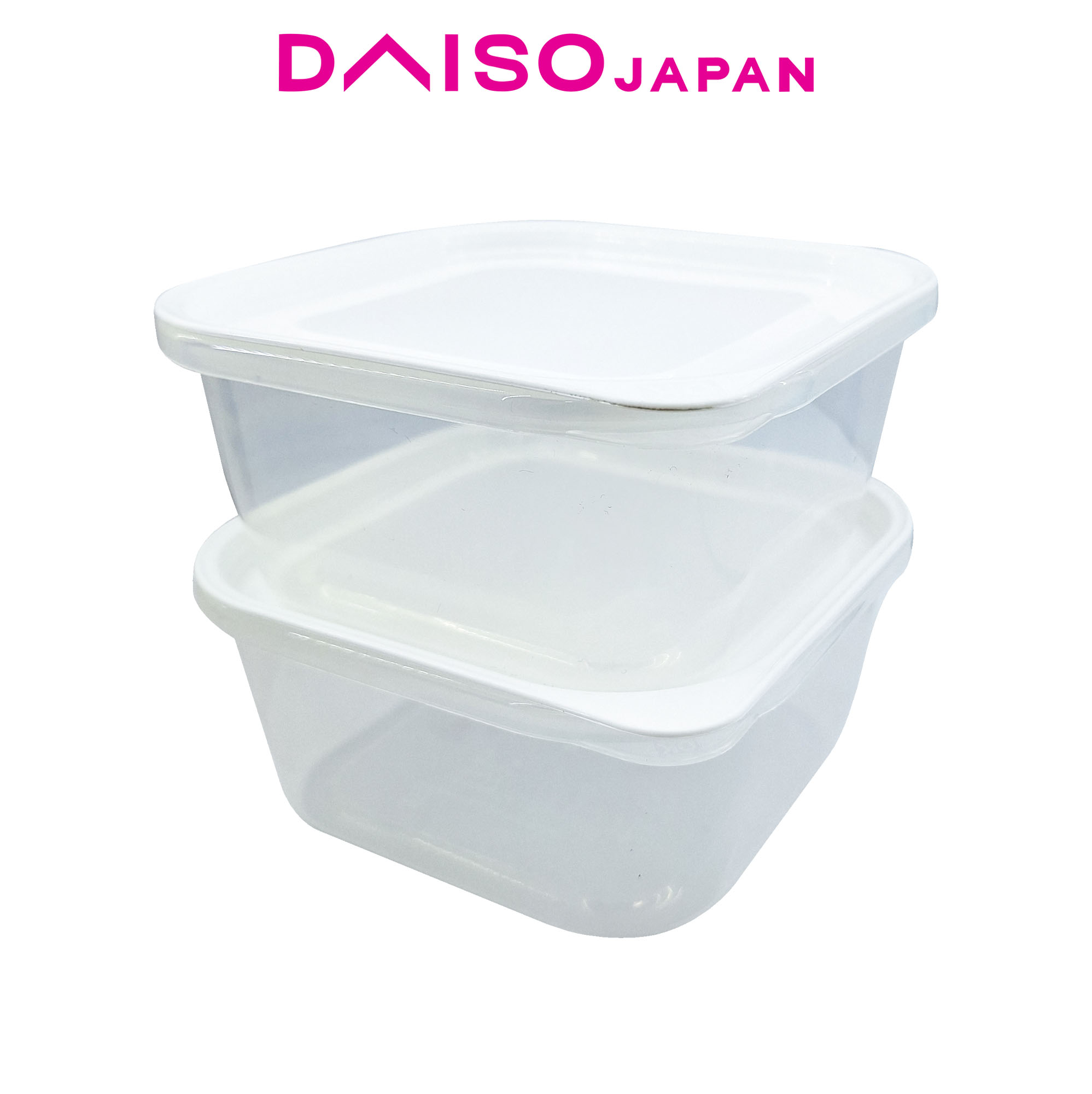 Daiso Microwaveable Food Storage Containers (750ml, 2 pieces) | Shopee ...