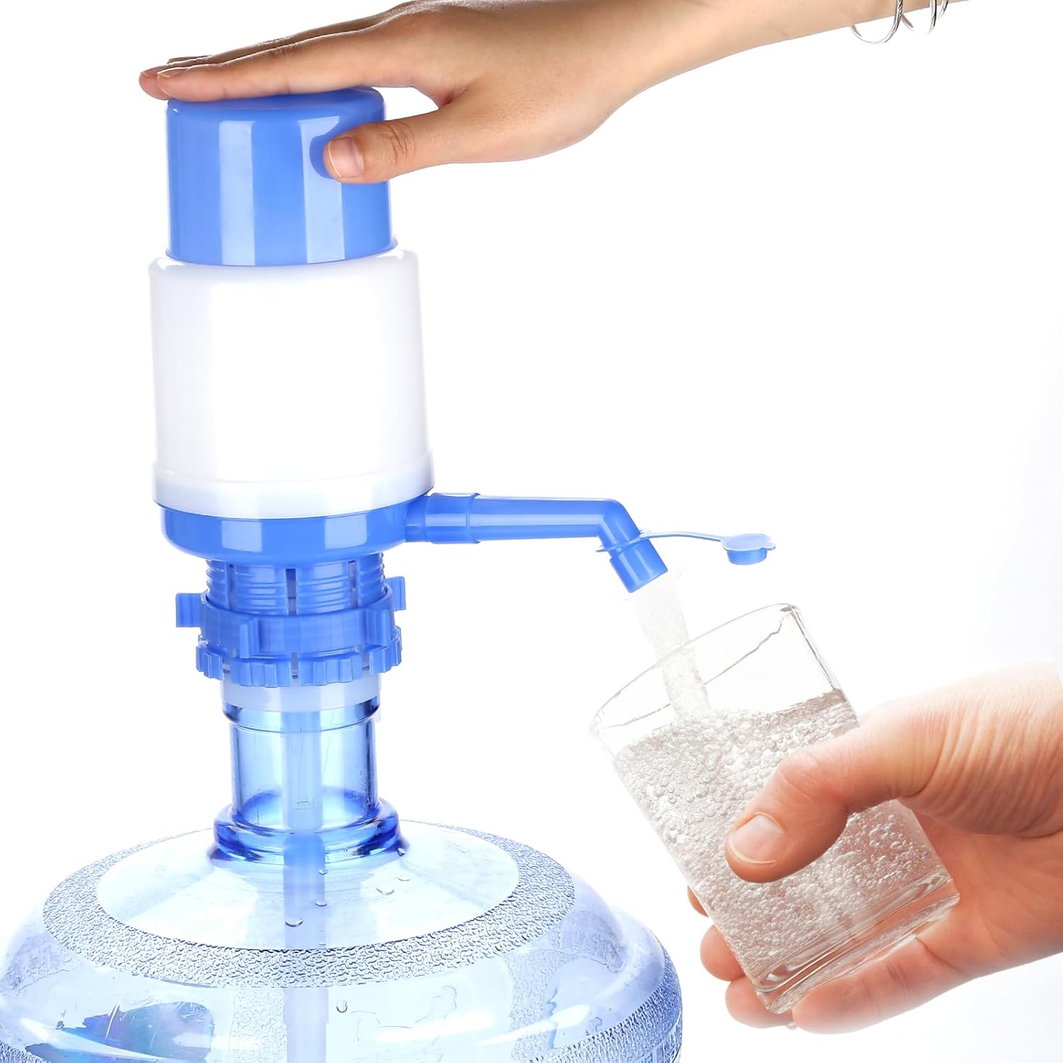 Hand Press Water Pump Dispenser Easy Manual Bottled Drinking Water ...
