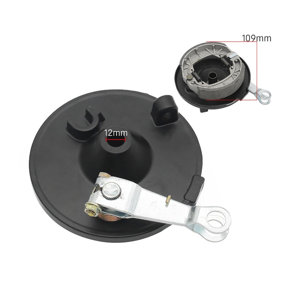 ebike front brake block assembly, for romai mini cruz, nwow erv, kenwie ...