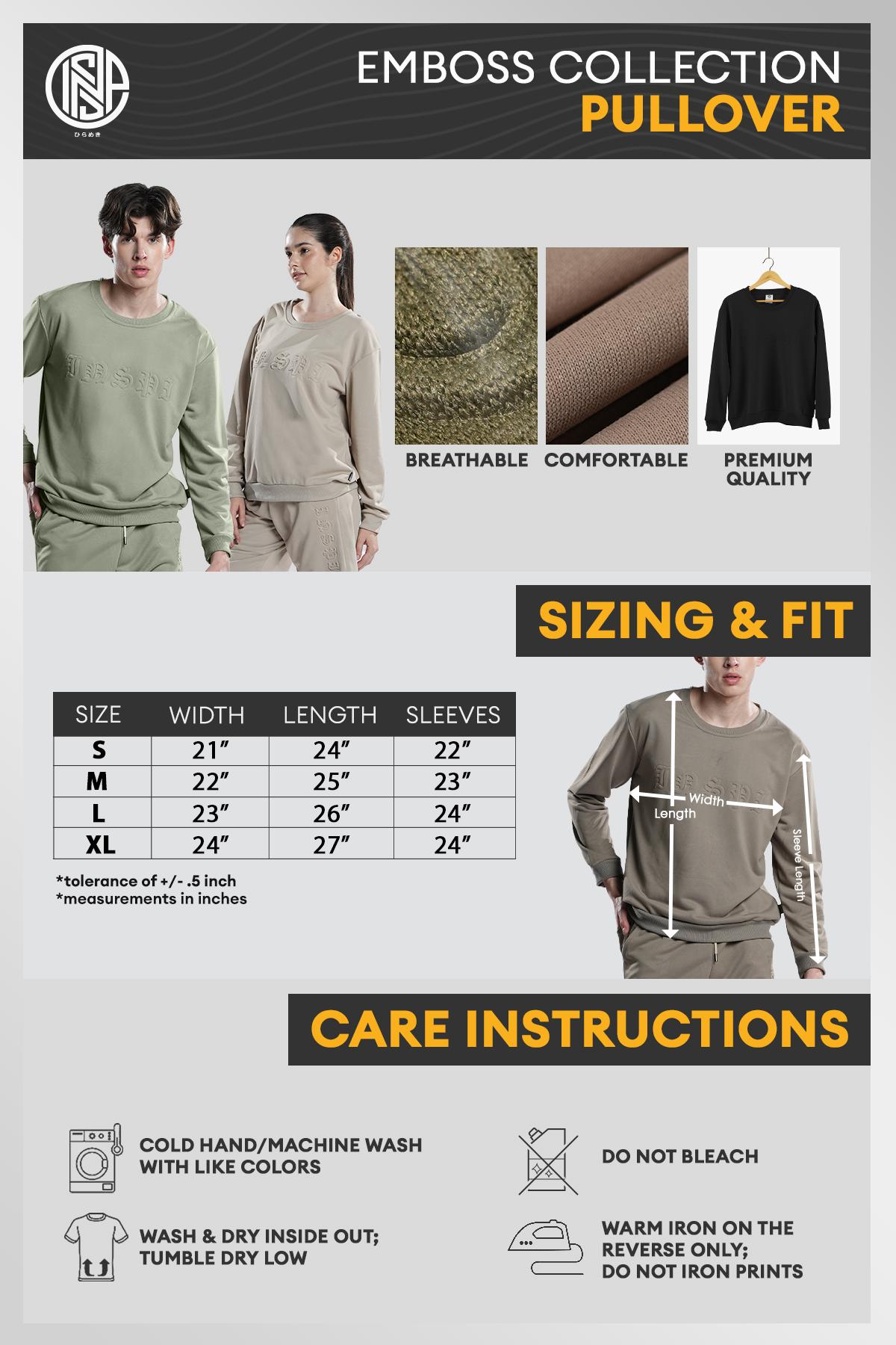 COLLAB by Inspi Embossed Pullover Long Sleeve Jacket Sweater For Men ...