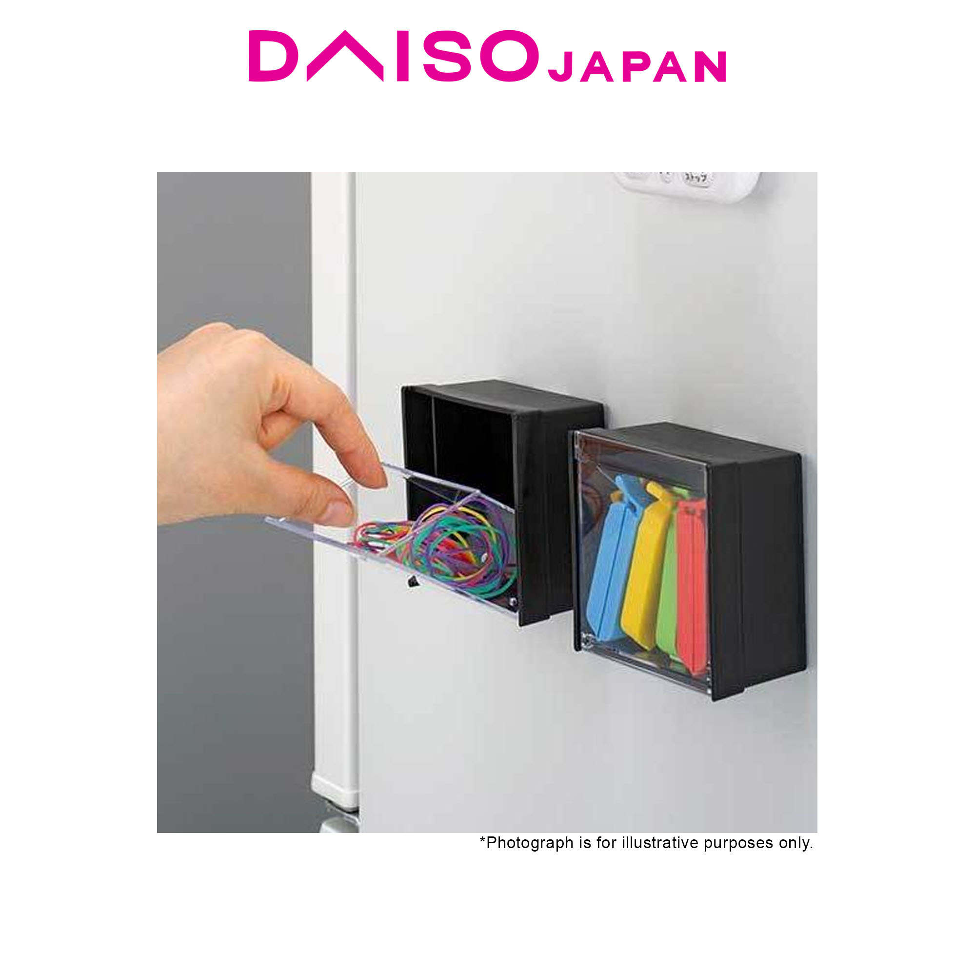 Daiso Magnet Swing Case Black Storage | Shopee Philippines