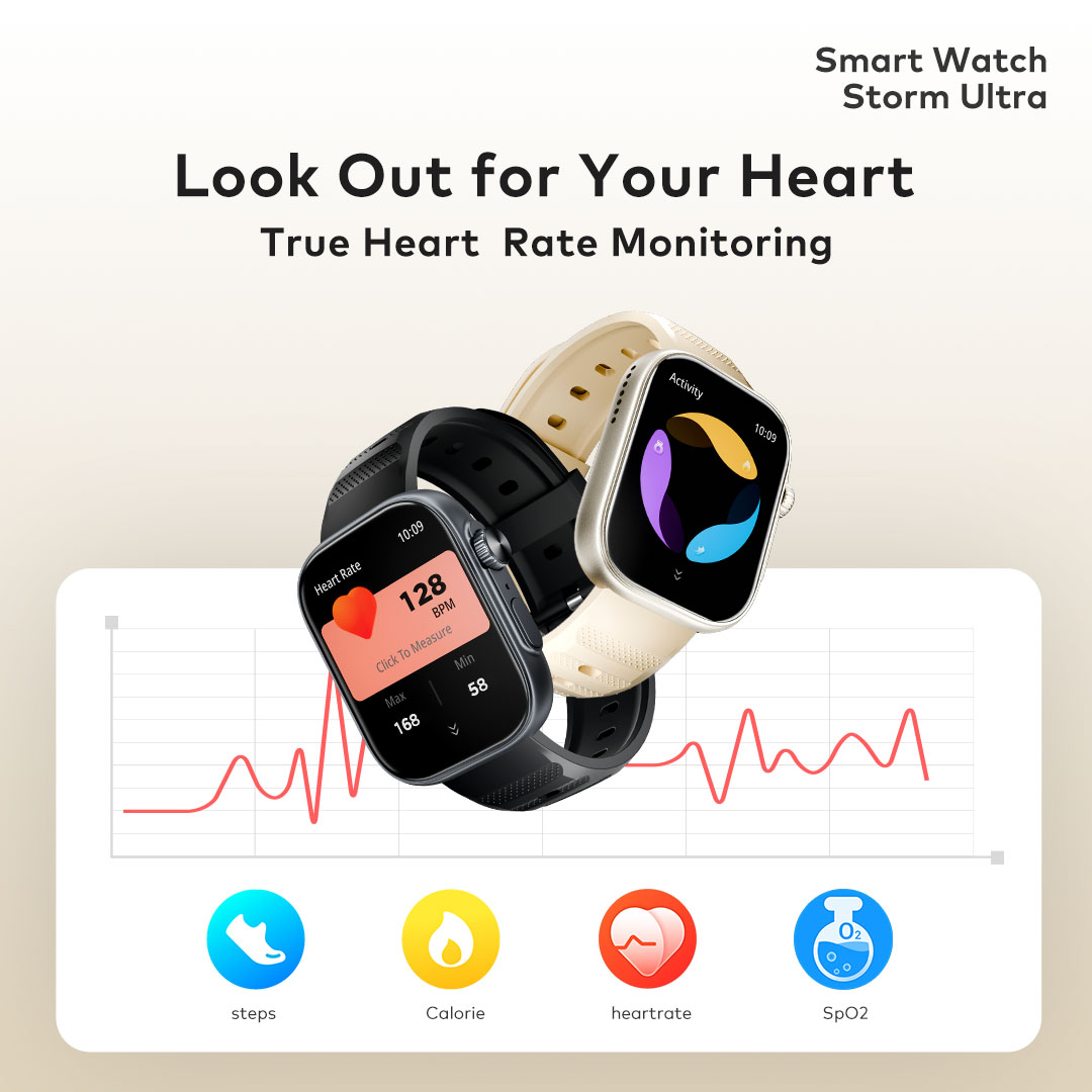 itel O23 Smart Watch Storm Ultra | 2.02" HD Scratch proof | Metal ...