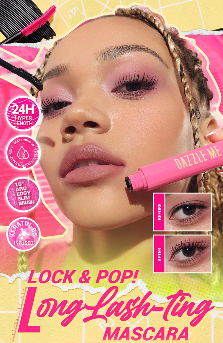 DAZZLE ME Lock & Pop! LongLASH-ting Mascara | Lengthening Mascara Water ...