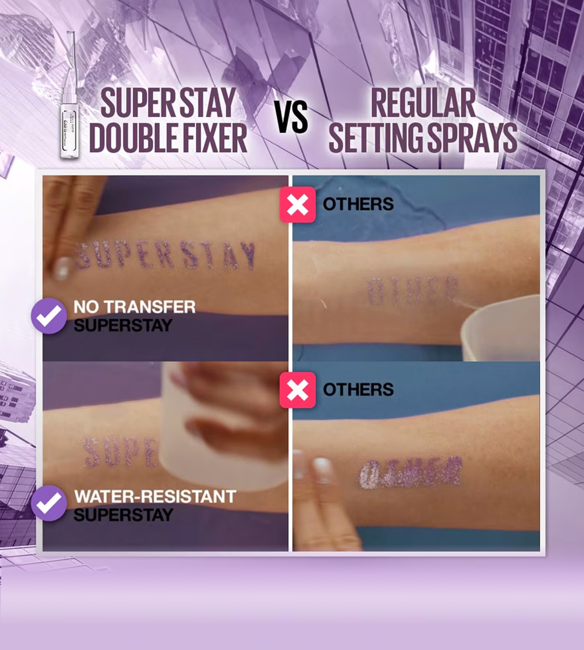 Maybelline Super Stay Double Fixer Setting Spray (55mL) - Lumi Matte ...
