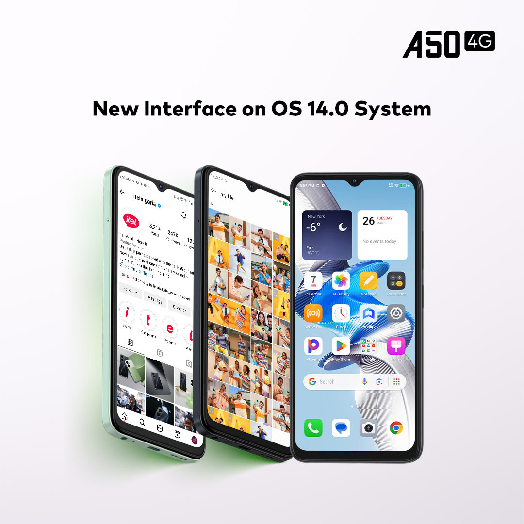 itel A50 RAM 8GB (3GB+5GB)+ROM 64GB | 6.6" Big Screen | 5000mAh Big ...
