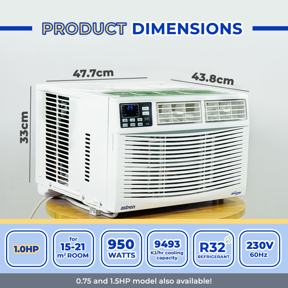 Astron 1 HP Fully Inverter Window Type Aircon - TCL105INV | Eco+ Series ...