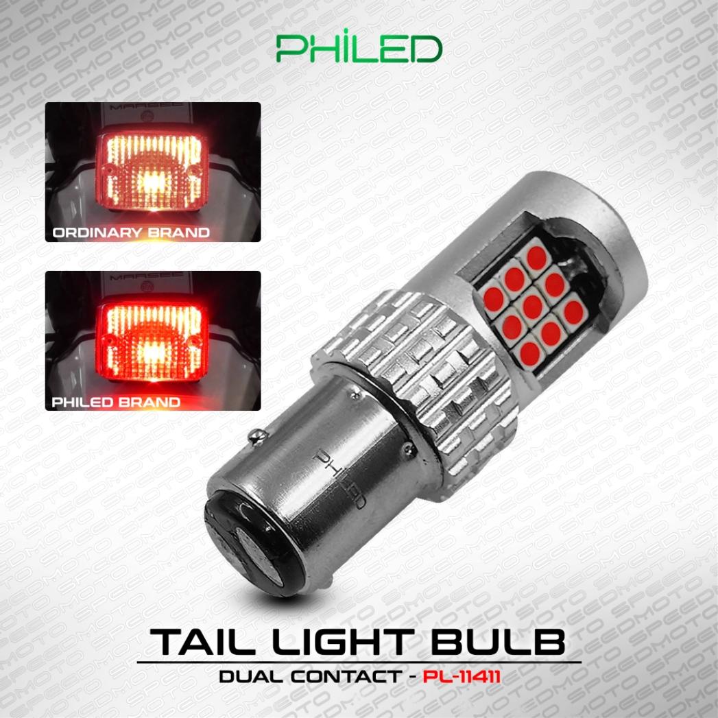 PHILED TAIL LIGHT PL-11411 STEADY RED 24-LED CHIPS DUAL CONTACT HIGH AND LOW BEAM BRAKE LIGHT ...