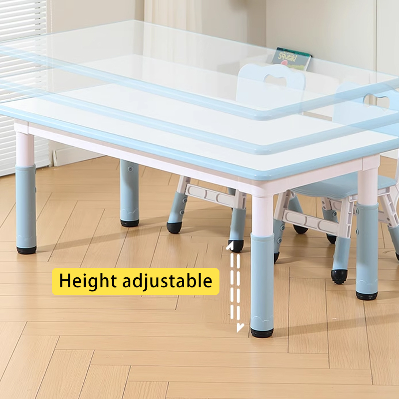 Study Table for Kids With Chairs Height Adjustable Drawable Desktop 120 ...