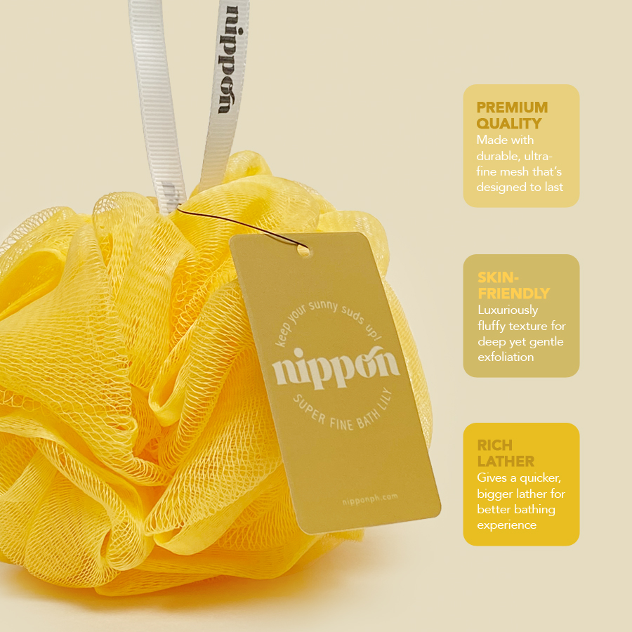 Nippon Bath Lily Yuzu Shower Loofah & Body Scrubber Sponge | Shopee ...