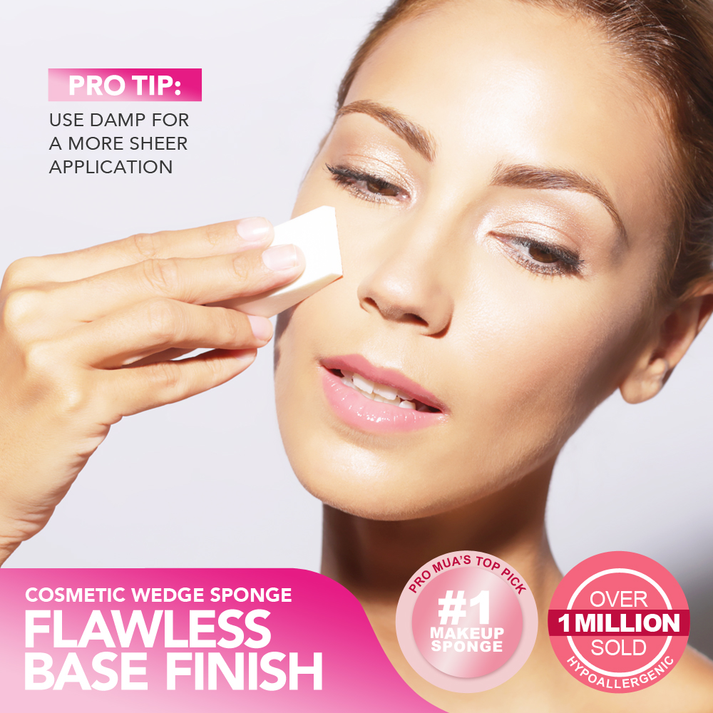 Nippon Cosmetic Wedge Sponge X32 Puff Sponge for Blending | Shopee ...