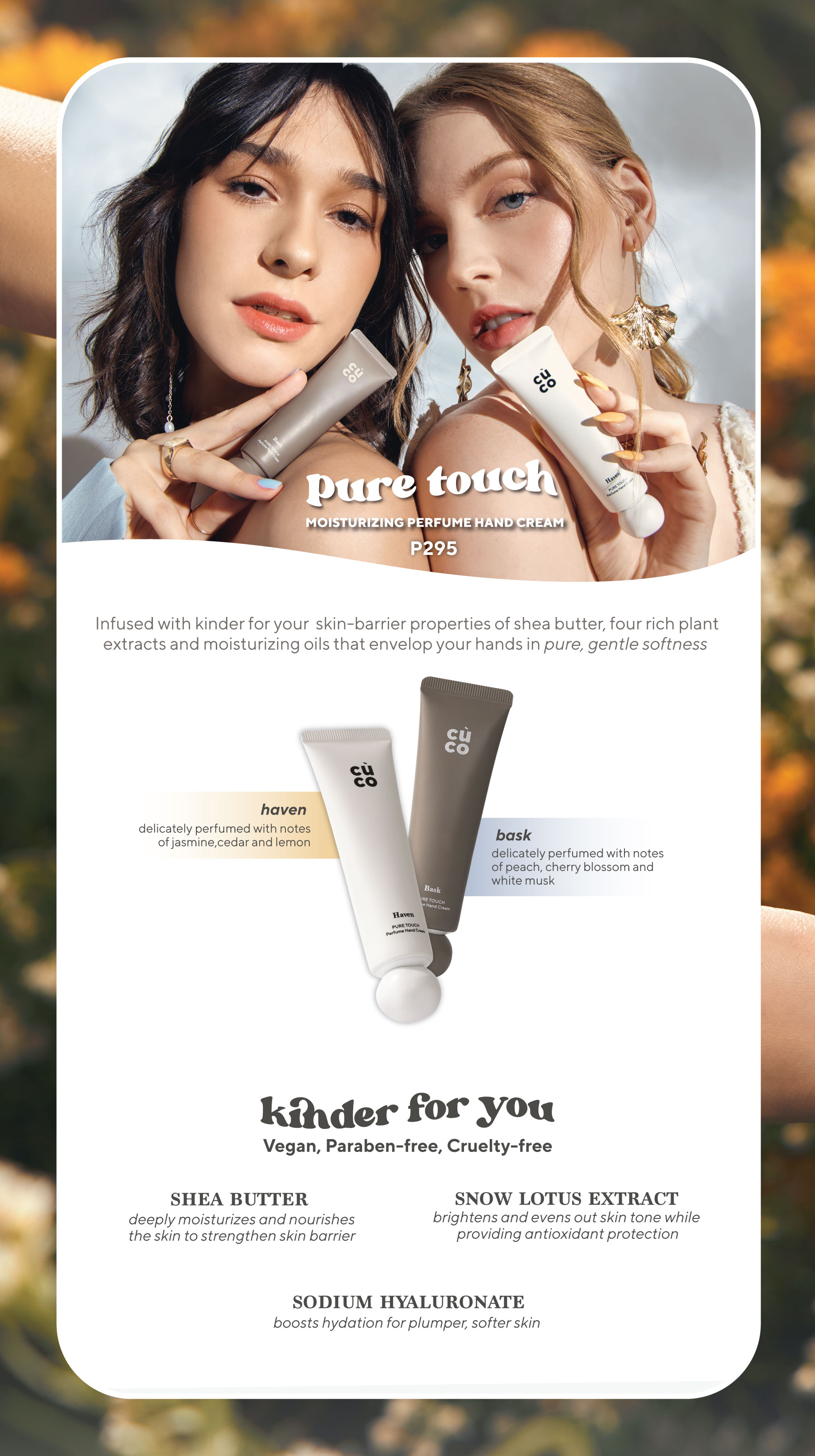 CuCo Pure Touch Perfume Hand Cream | Shopee Philippines