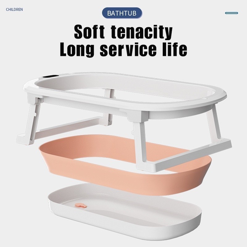 Baby Bath tub Foldable Bathtub For Kids 0-6 Years Newborn Non-Slip Bath ...