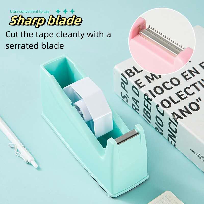 Macaron color tape seat transparent tape cutter Bench base labor-saving ...