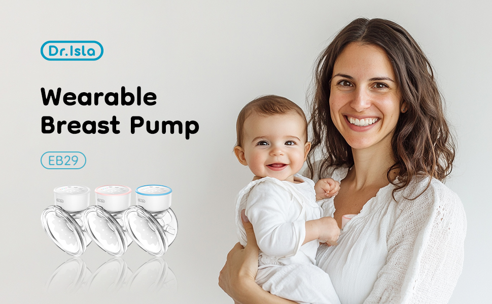 Dr.isla EB29 Breast Pump Wearable Electric Hands-Free 4 Modes 12 Levels ...