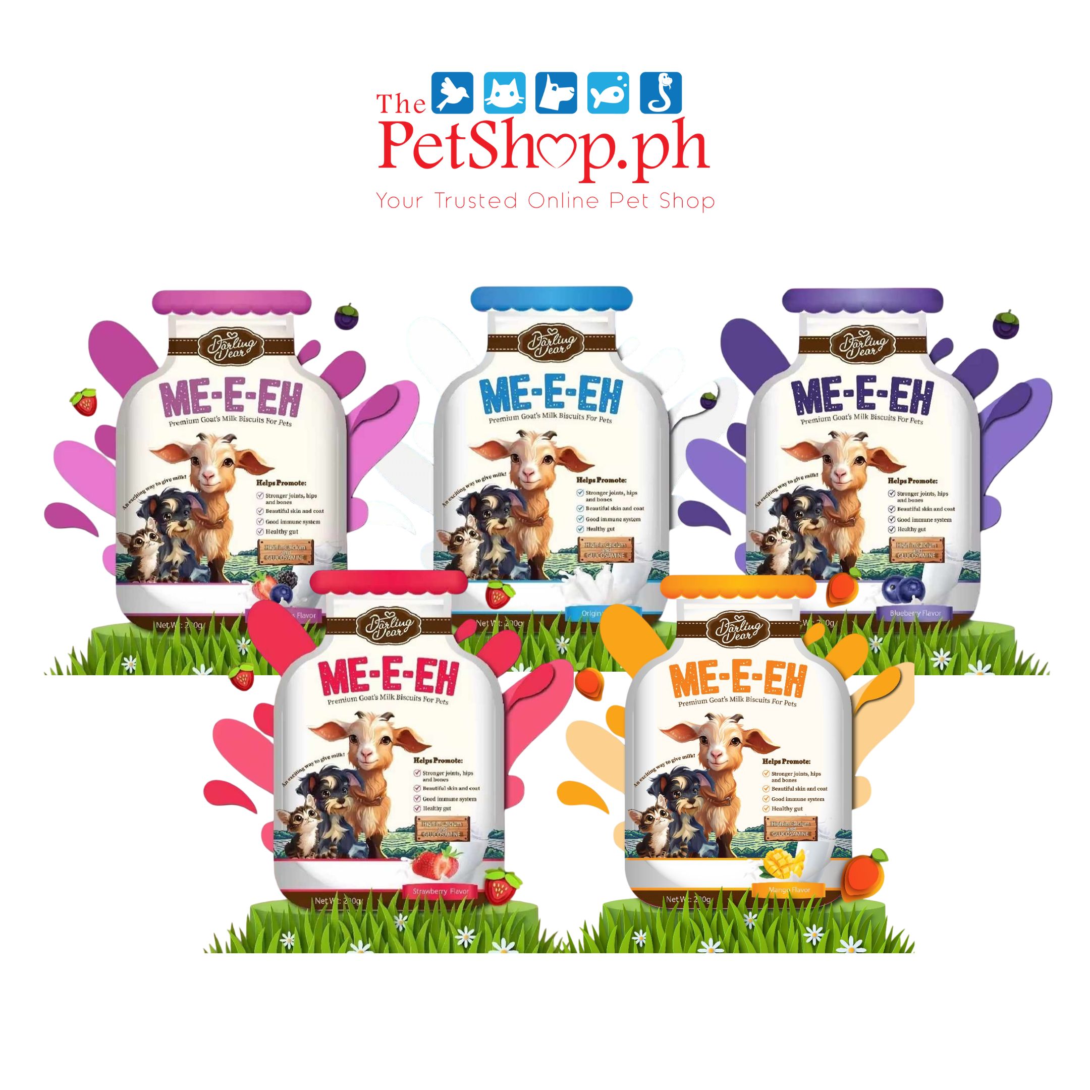 Darling Dear ME-E-EH Premium Goat's Milk Biscuits for Pets (Cats & Dogs ...