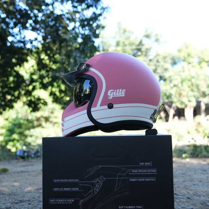 GILLE OP12 Venery Copper Convertible Full Face Single Visor Motorcycle ...