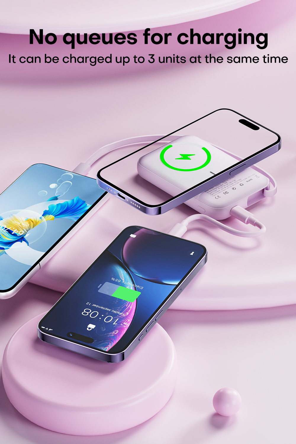 Rapoo W1 10000mAh Magnetic Powerbank 22.5W Super Fast Charging with ...