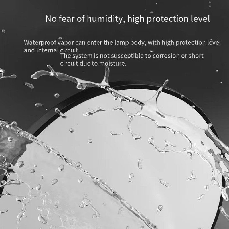 Modern Ceiling Light Tricolor LED Ceiling Lamp Waterproof Dustproof ...