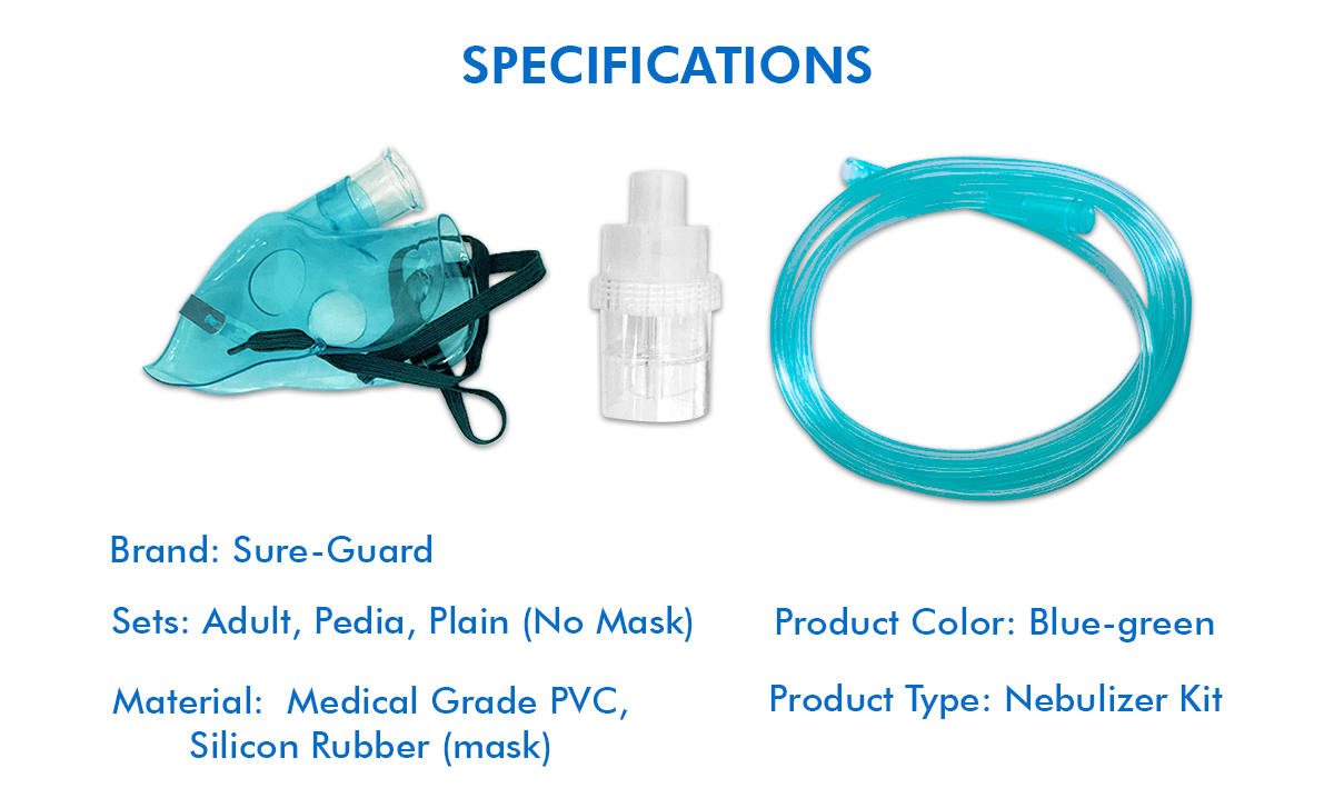 Sure-Guard Nebulizer Kit / Neb Kit (Adult / Plain / Plain) | Shopee ...