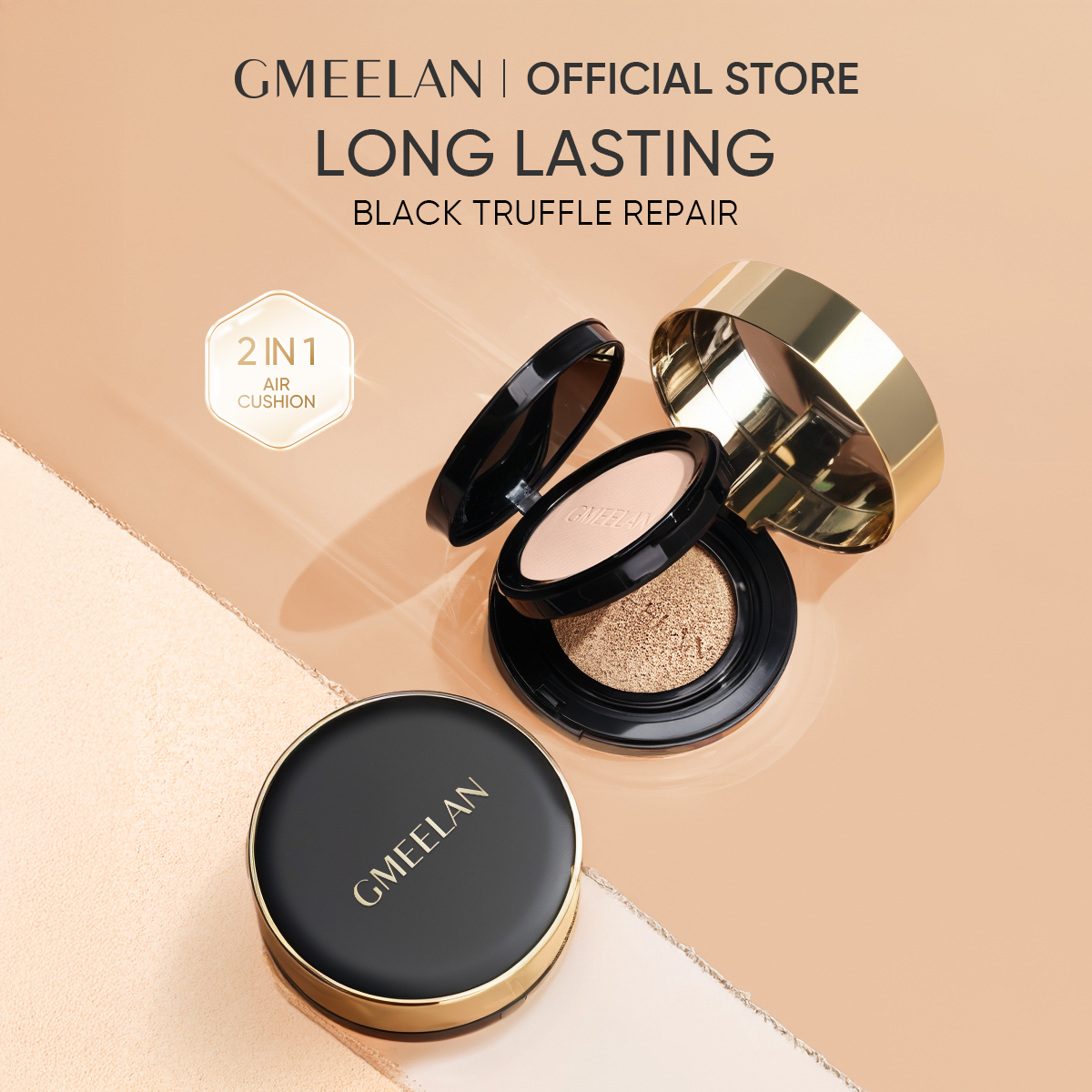 GMEELAN Air Cushion Foundation Concealer Full Coverage Waterproof Oil ...