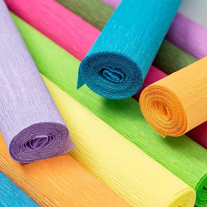 Crepe Paper Roll Thickened Gift Wrapping Paper Handmade DIY Material ...