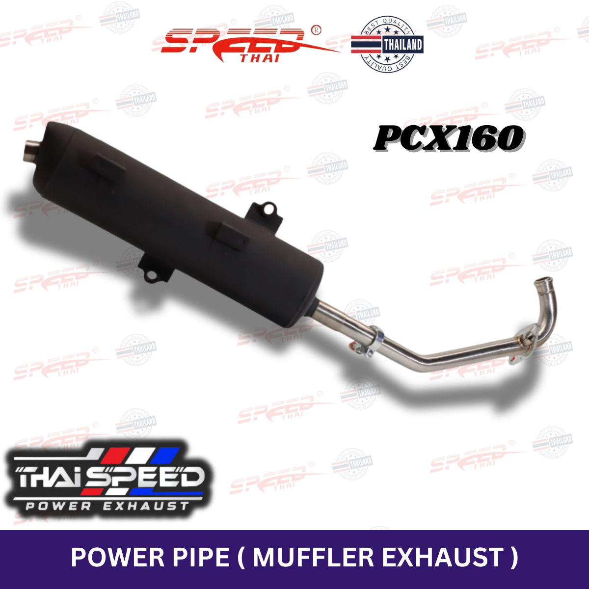 POWER PIPE PCX160 MUFFLER EXHAUST PIPE ( THAI-SPEED BRAND ) | Shopee Philippines