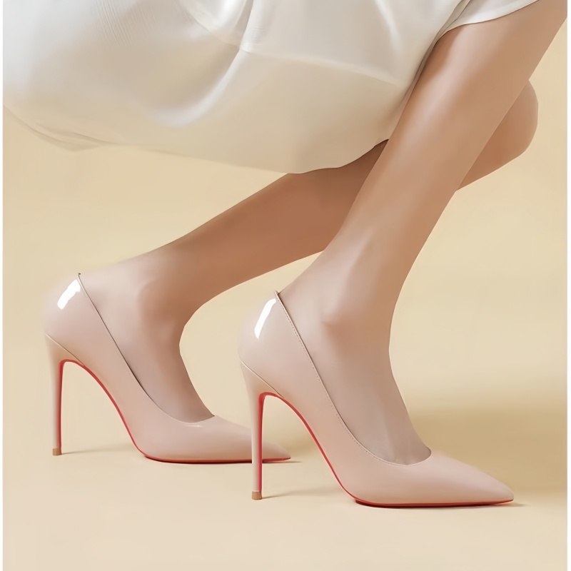 2025 pointed heels new French style work Stiletto heels for women ...