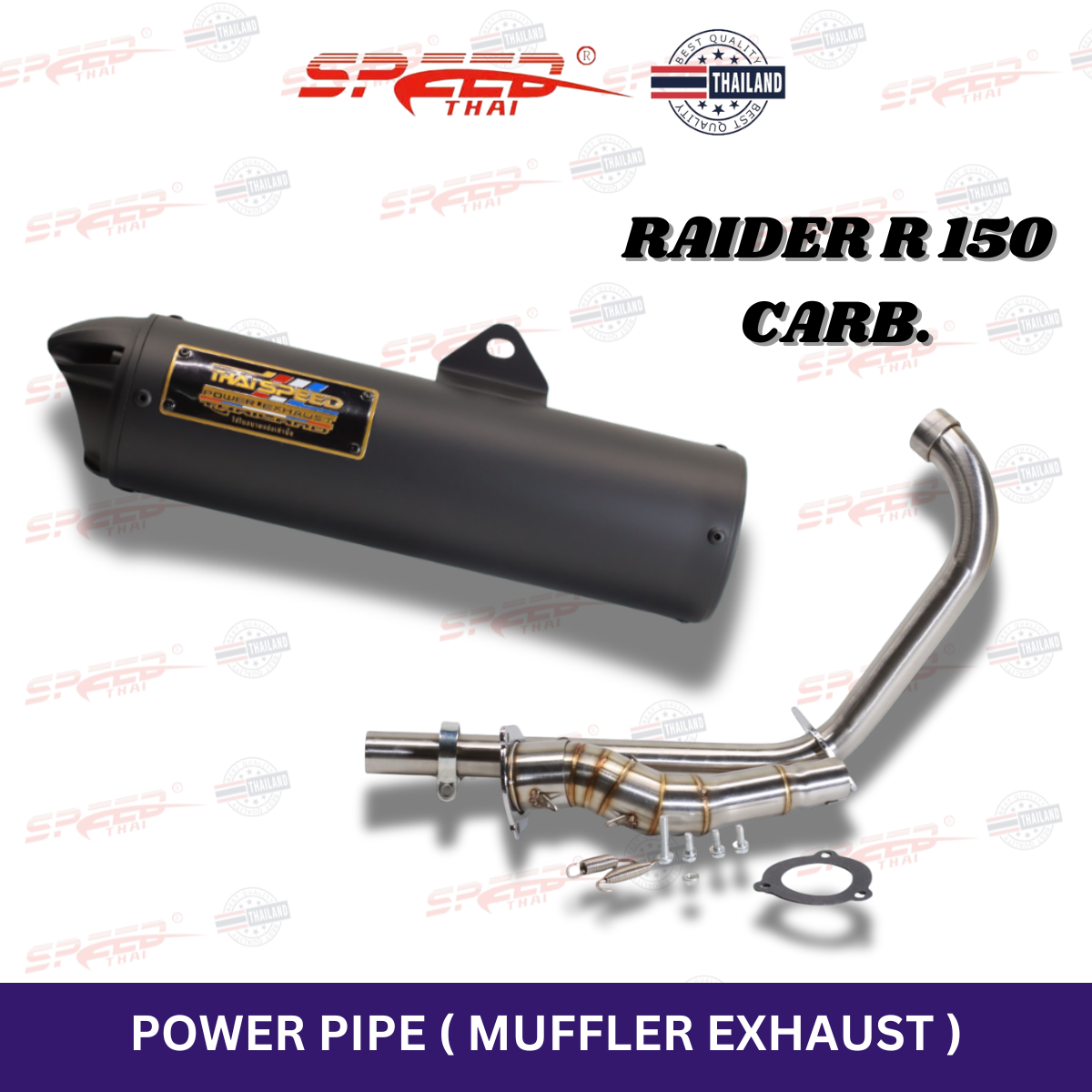 POWER PIPE SUZUKI RAIDER R 150 CARB. MUFFLER EXHAUST PIPE ( THAI-SPEED ...