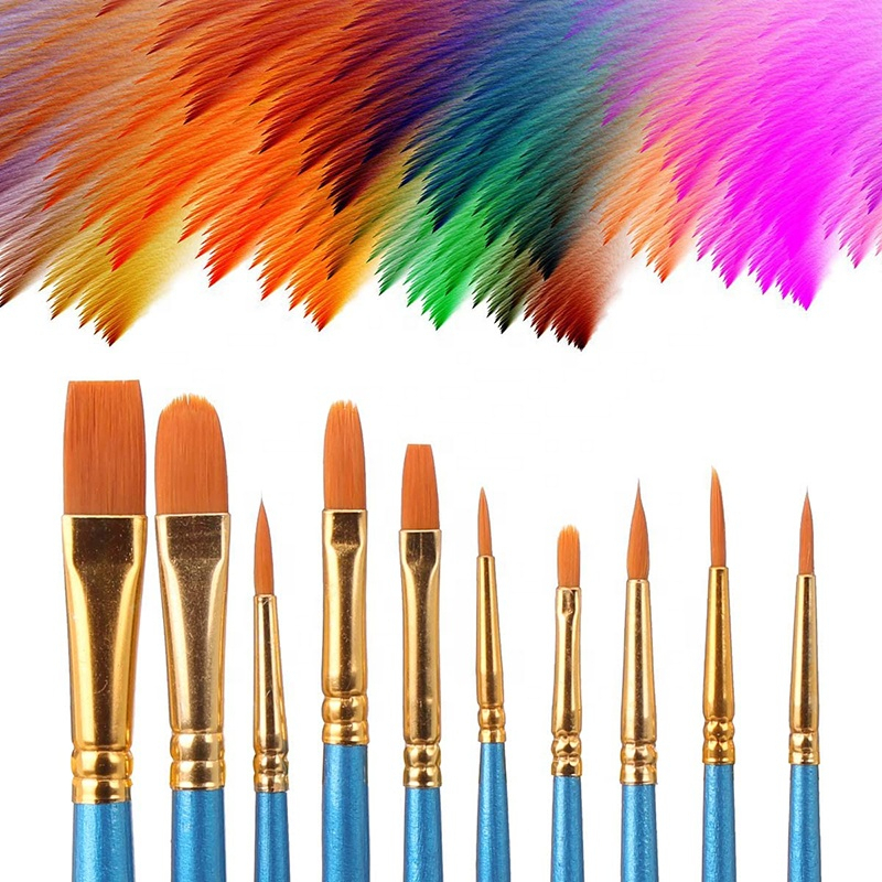 10pcs Poster Paint Brush Set for Kids Artist Painting Brushes for ...