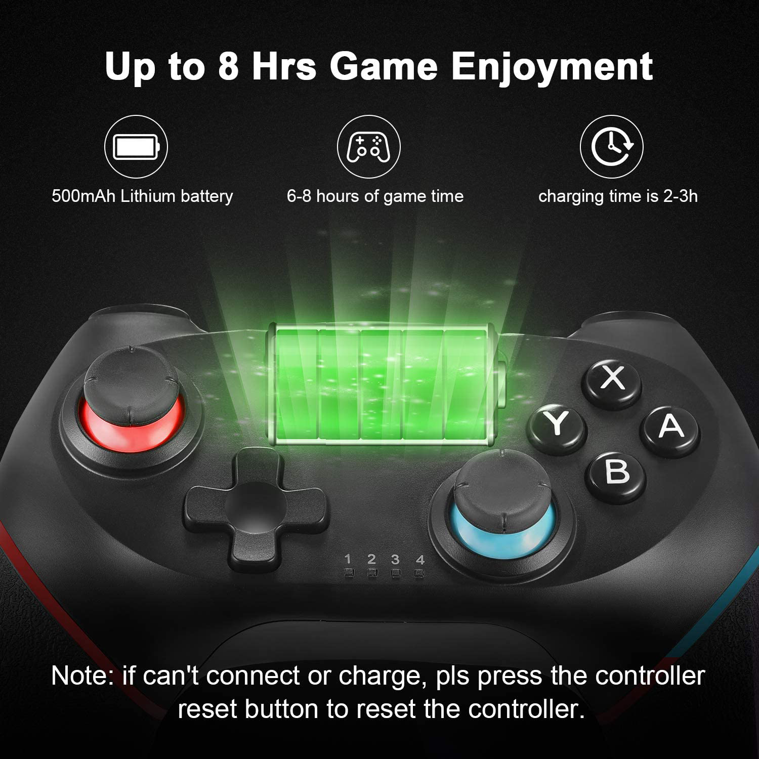 Wireless Controller Bluetooth Gamepad for Nintendo Switch Regular V1 ...