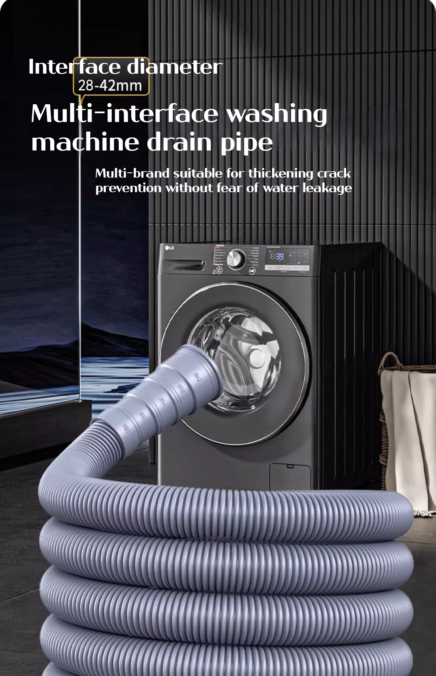 Pulsator Washing Machine Drain Hose Outlet Water Pipe drainage pipe ...