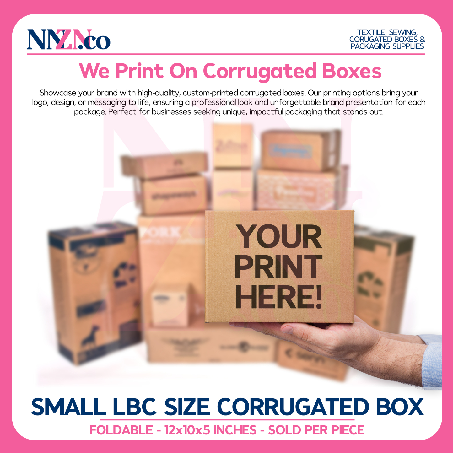 NNZN Small LBC Express Sizes Corrugated Cargo Shipping Boxes Packaging ...