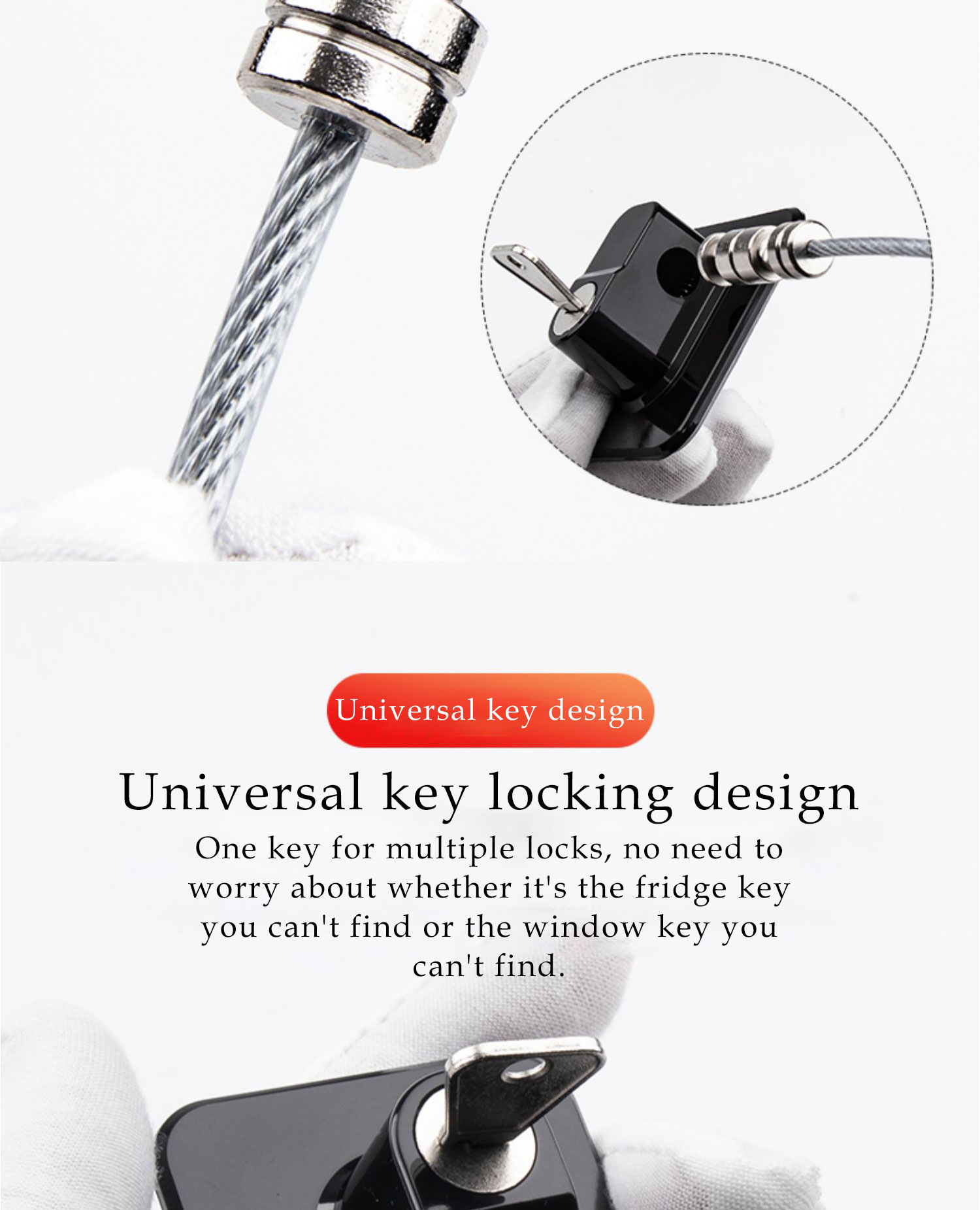 Refrigerator Door Lock Strong Adhesive Freezer Door Lock File Window ...