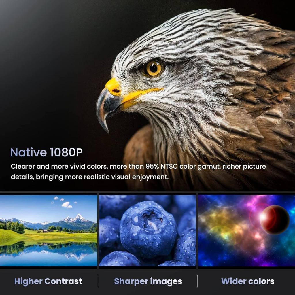 New Arrival White Color Lamp Smart 4K HD Home Cinema Native 1080p ...