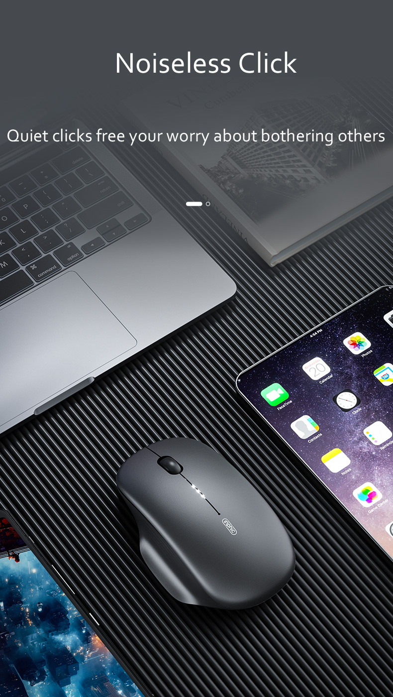 Inphic M1 Portable Wireless Mouse 1600dpi Lightweight Silent Ergonomics ...