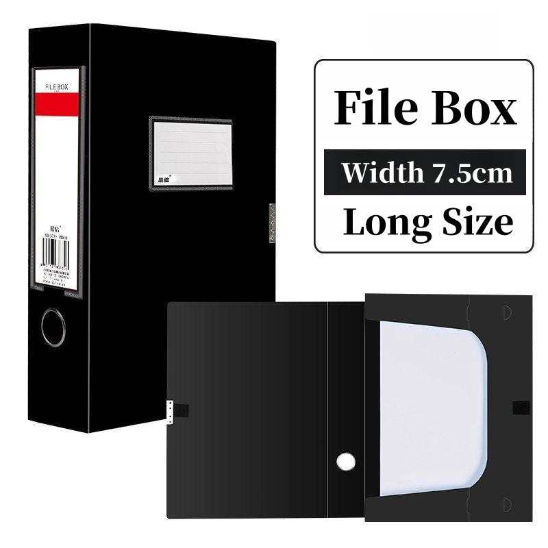 Document Box File Organizer Long Size File Box Paper Document Organizer ...