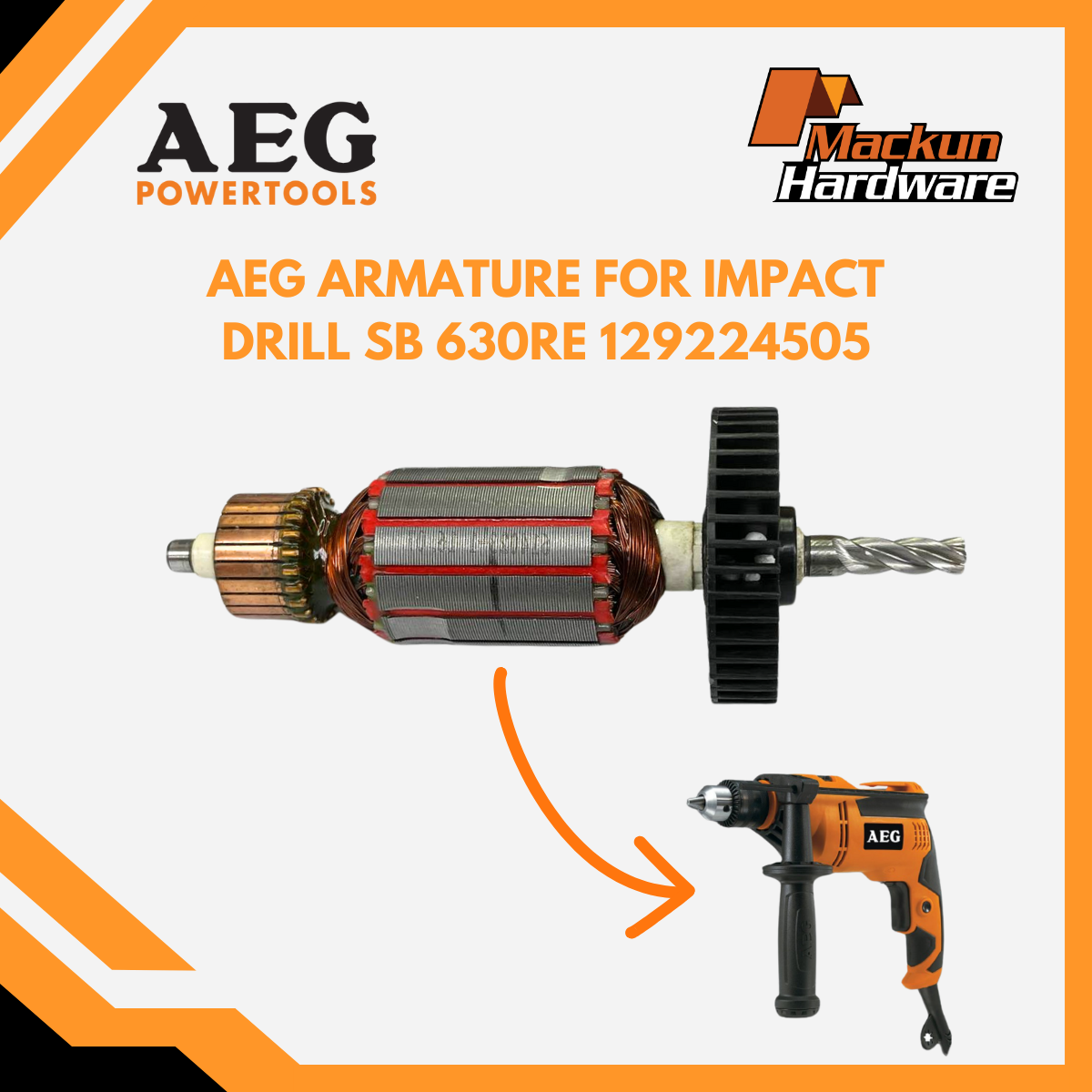 ORIGINAL AEG ARMATURE FOR POWER TOOLS (Planer, Polisher, Drills ...