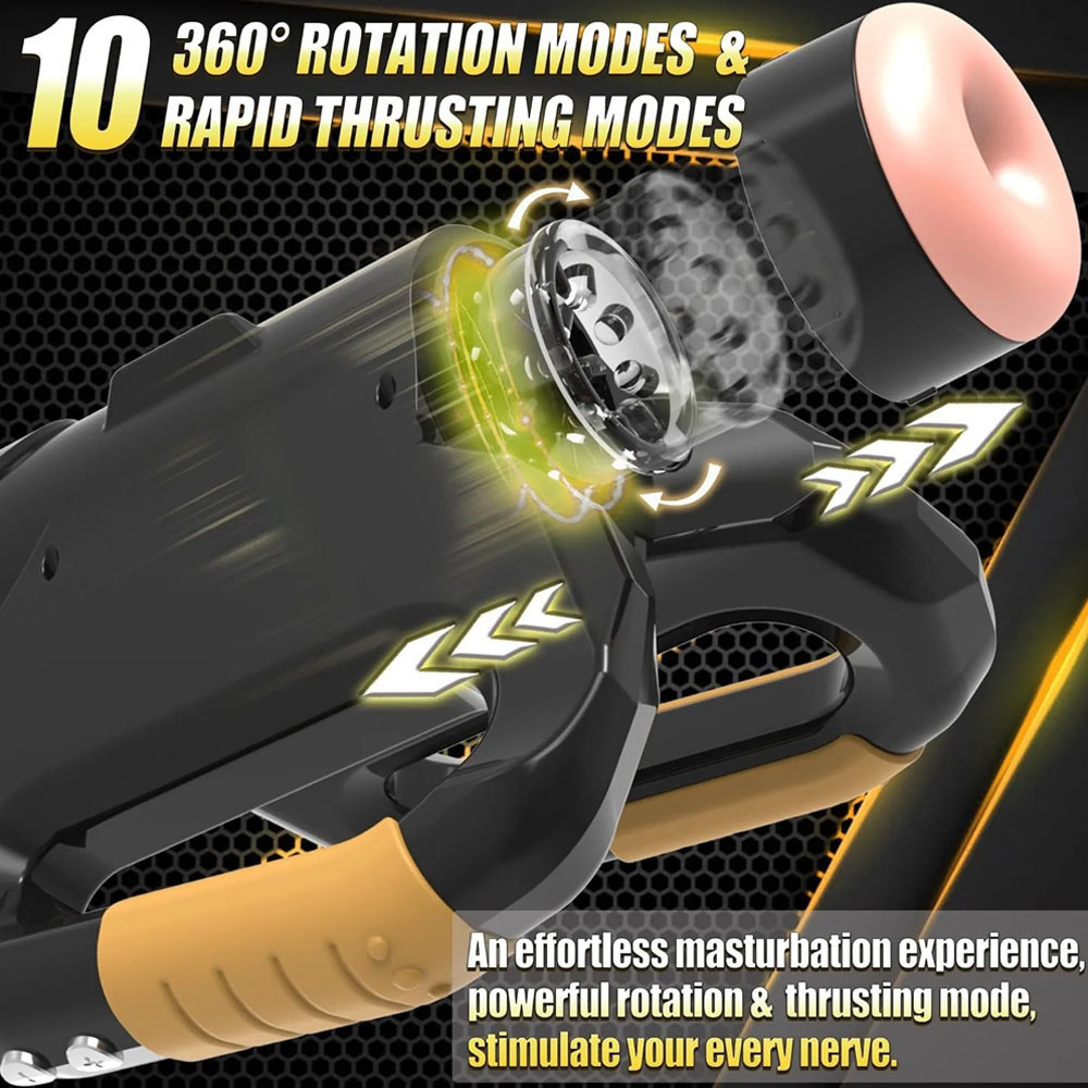 M01 Hercules Double Handle Super Power Masturbation Cup Automatic ...