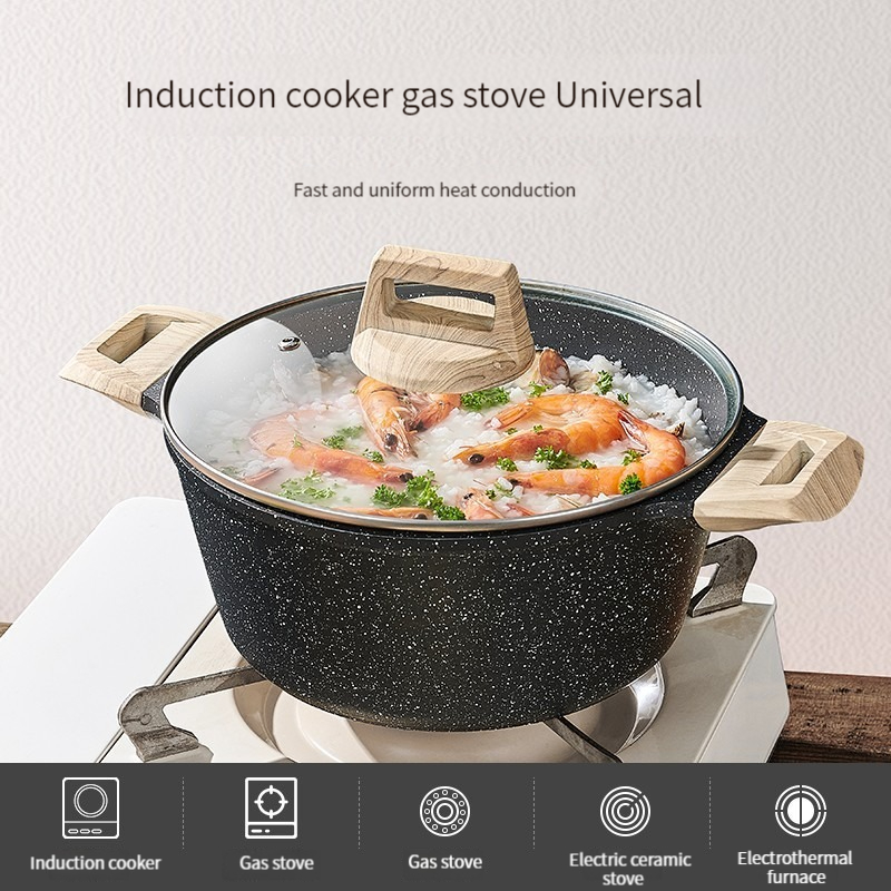 【LEUSE】Medical Stone Non-Stick Cookware Set - 5 Colors - Healthy Frying ...