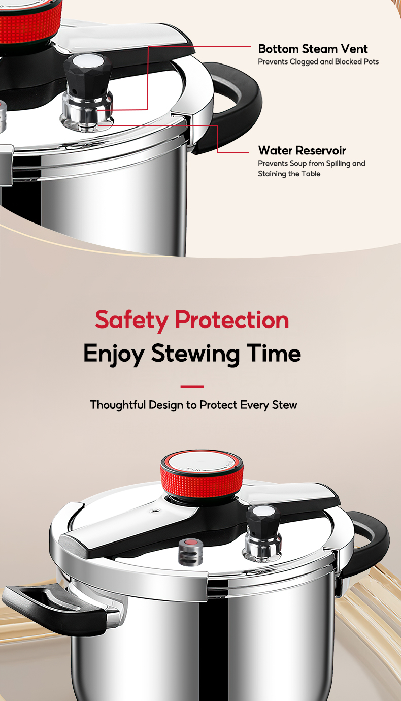 Pressure Cooker Heavy Duty Rice Cooker 304 Stainless Steel Electric Cooker 5/7/9L For Induction ...